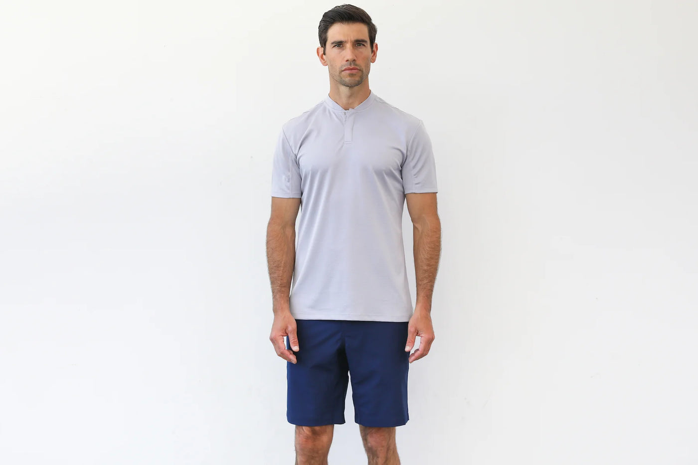 Premium Pinnacle Light Grey Polo – Glyde Store